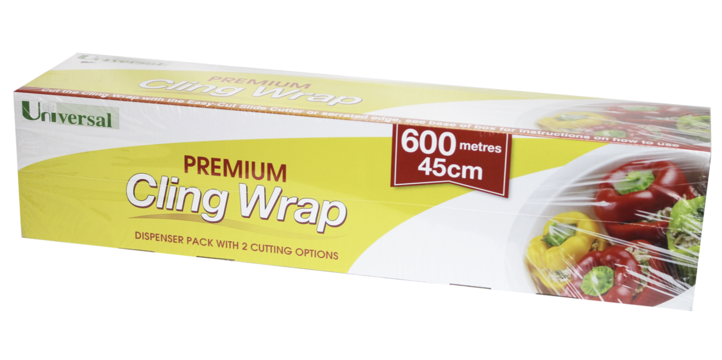 PE Cling Wrap with Dispenser 45cm x 600m Clear (6) – North QldSeafoods