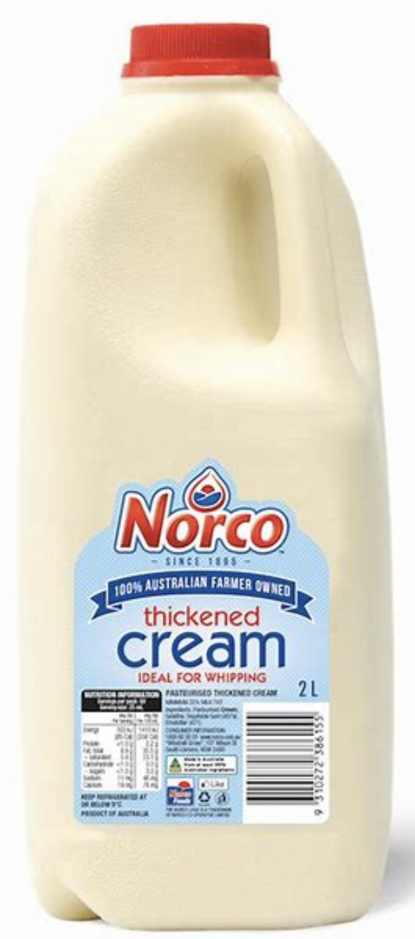 Norco Thickened Cream Fresh 2L – North QldSeafoods