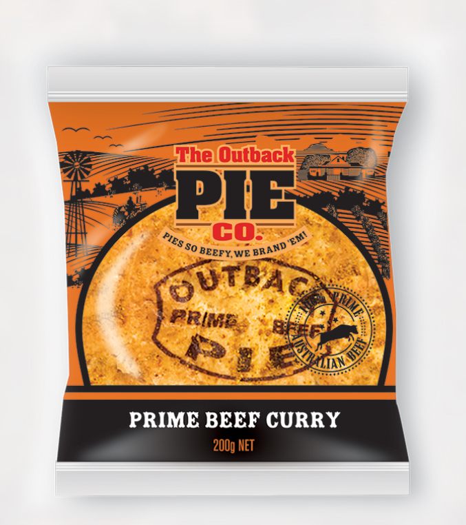 Outback Pie – Prime Beef Curry 12x200g – North QldSeafoods